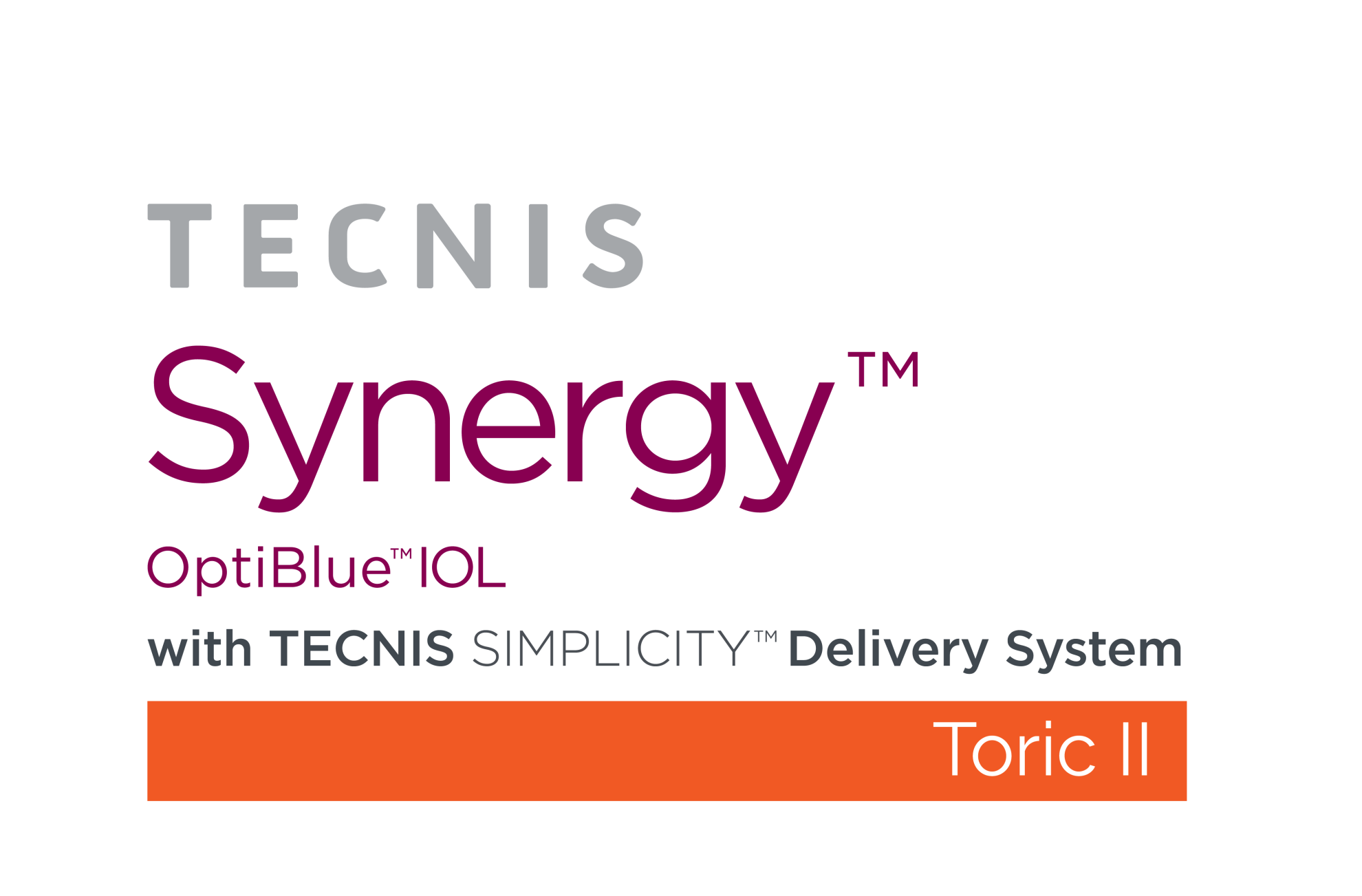 TECNIS Synergy® Toric II OptiBlue® IOL With TECNIS Simplicity® Delivery System DFW100, DFW150 ...